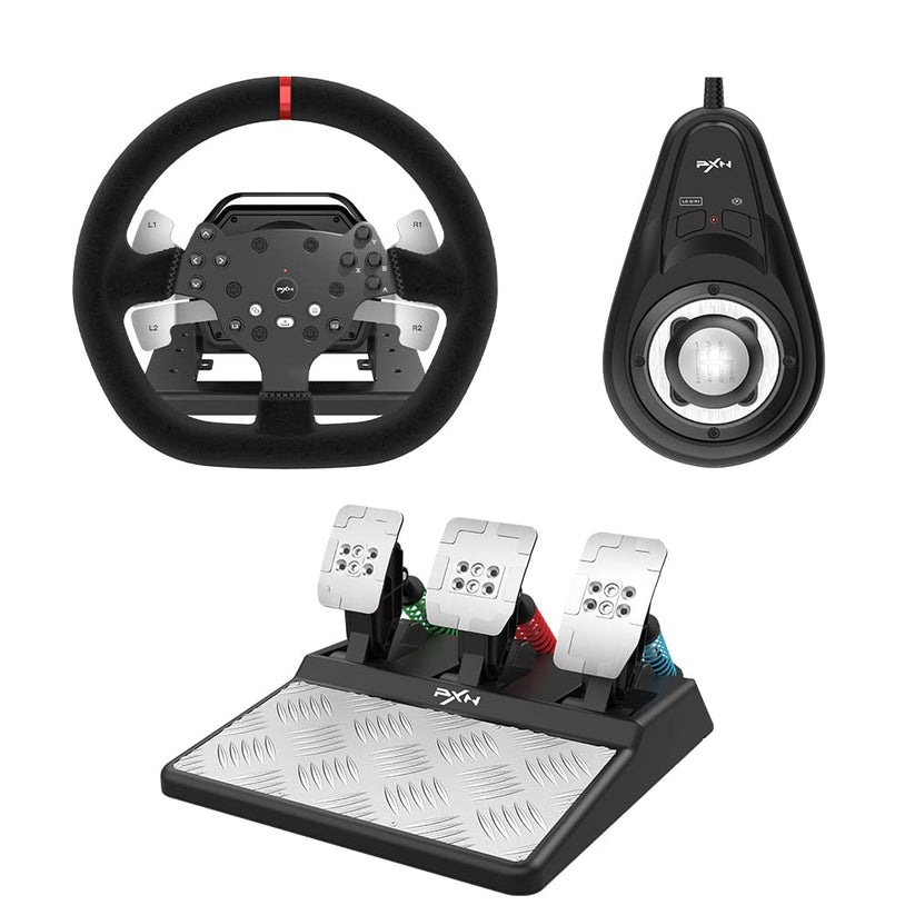 PXN V10 Force Feedback Steering Wheel for PC, Xbox One, Xbox Series X ...