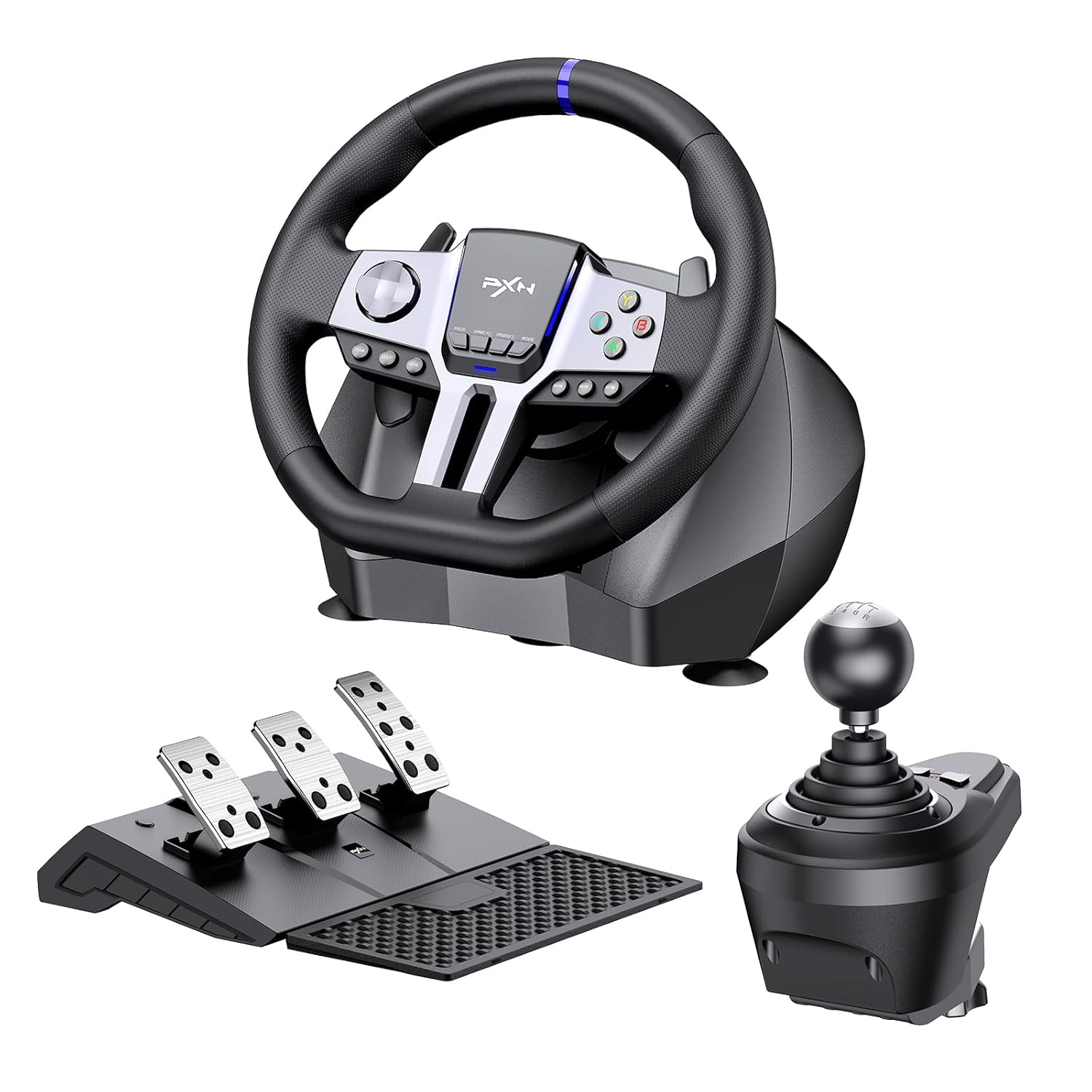 PXN V9 Racing Wheel Gen 2 for PC, Xbox One, Xbox Series X/S, PS4, PS3 ...
