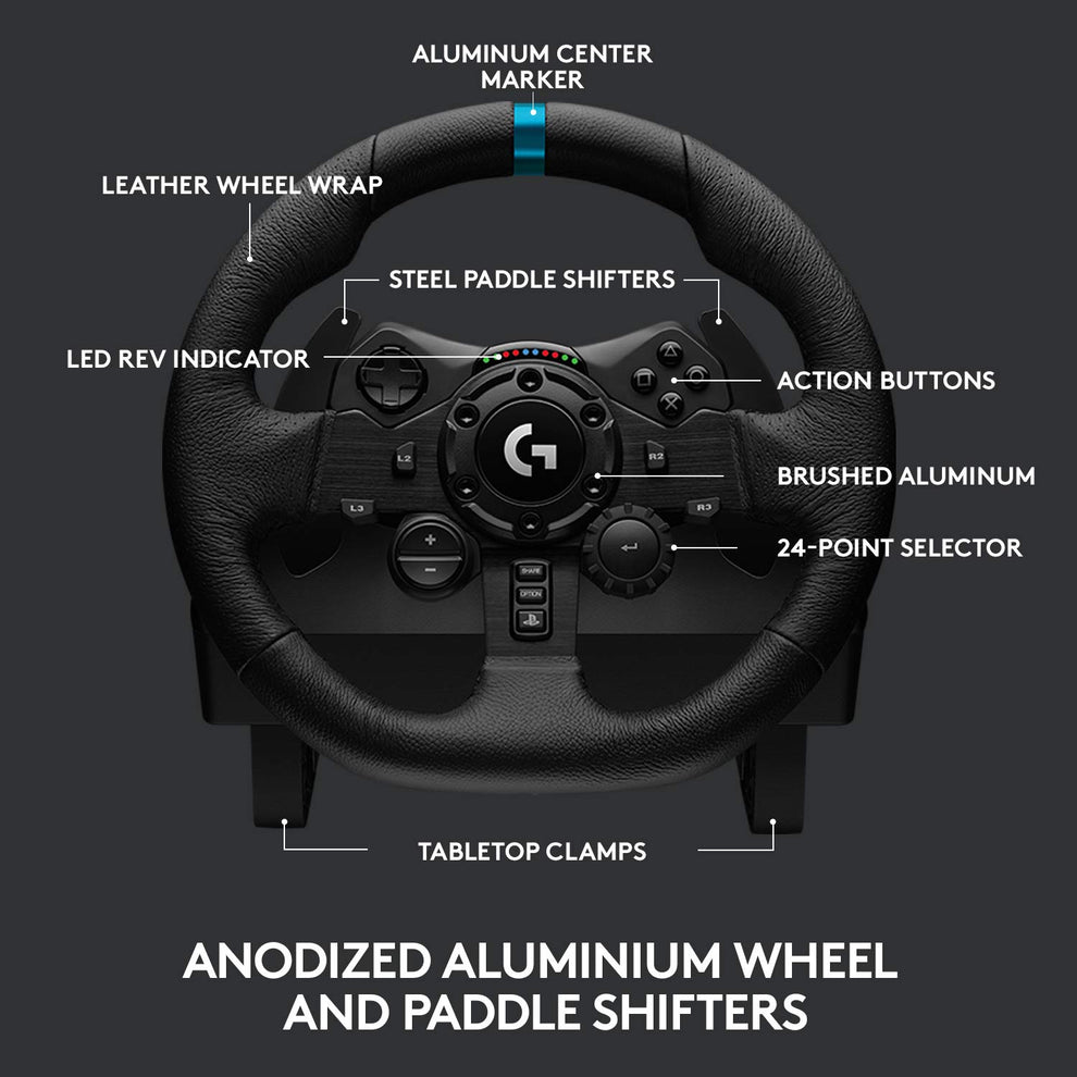 Logitech G923 Racing Wheel and Pedals for PS5, PS4 and PC – GameStop ...